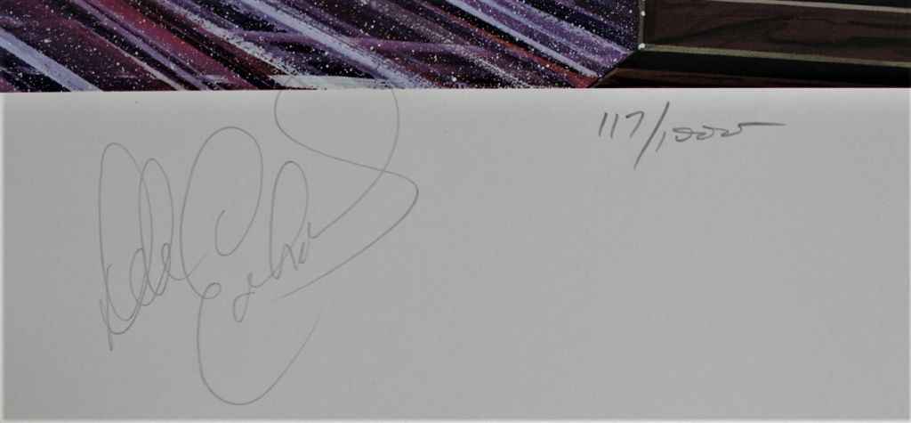 Autographed Dale Earnhardt "Six Shooter" Numbered Sam Bass 27" X 23 ...